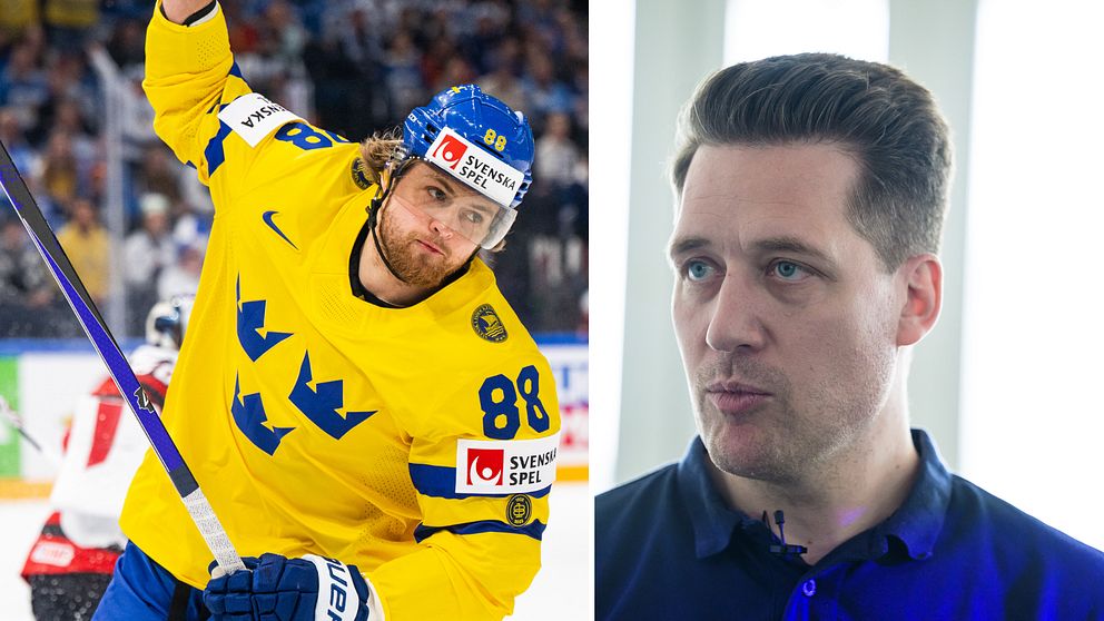 Ishockey: Sam Hallam öppnar för William Nylander i VM | SVT Sport