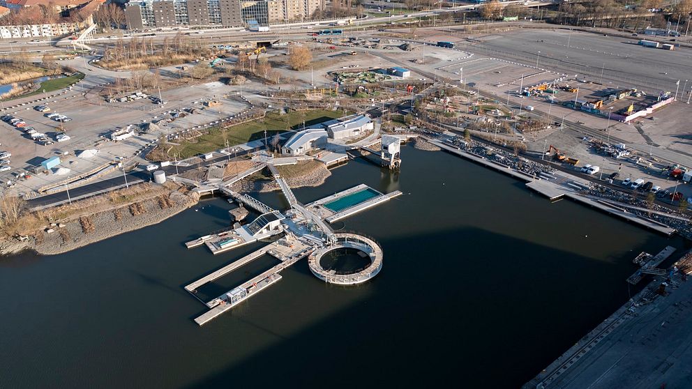 Så blir nya badet i Frihamnen – två bassänger med havsvatten | SVT Nyheter