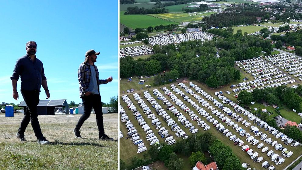 Feststämning på rockcampingen i Norje inför Sweden Rock | SVT Nyheter