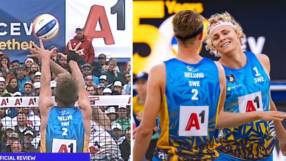 Beachvolleyboll: David Åhman och Jonatan Hellvig till final i ...