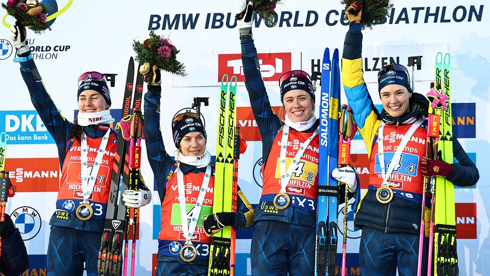 Skidskytte: Norska stjärnan förklarar udda gesten: ”En tjur” | SVT Sport