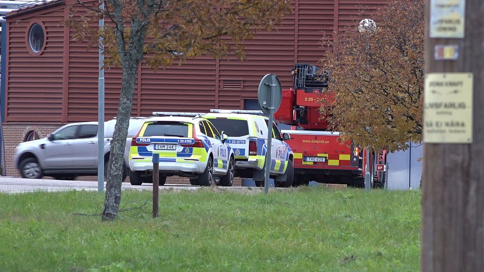 Brand i panncentral i Falun – personal evakuerades | SVT Nyheter