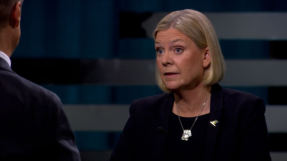 Kristersson (M) och Andersson (S) vill inte ge besked om regeringsfrågan | SVT Nyheter
