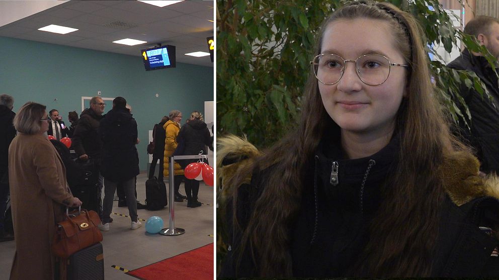 Ny flyglinje mellan Halmstad och Kosovo | SVT Nyheter