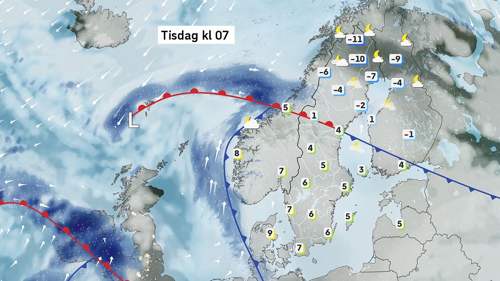 SMHI varnar för ishalka i Västerbottens och Norrbottens län | SVT Nyheter