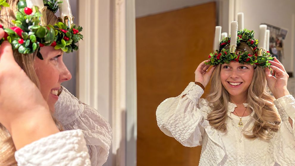 Lova, 18, från Sala sprider ljus som lucia i SVT: ”Alltid varit en dröm ...
