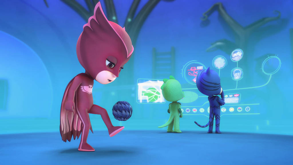 Pyjamashjältarna – Ugglis och månbollen | SVT Play