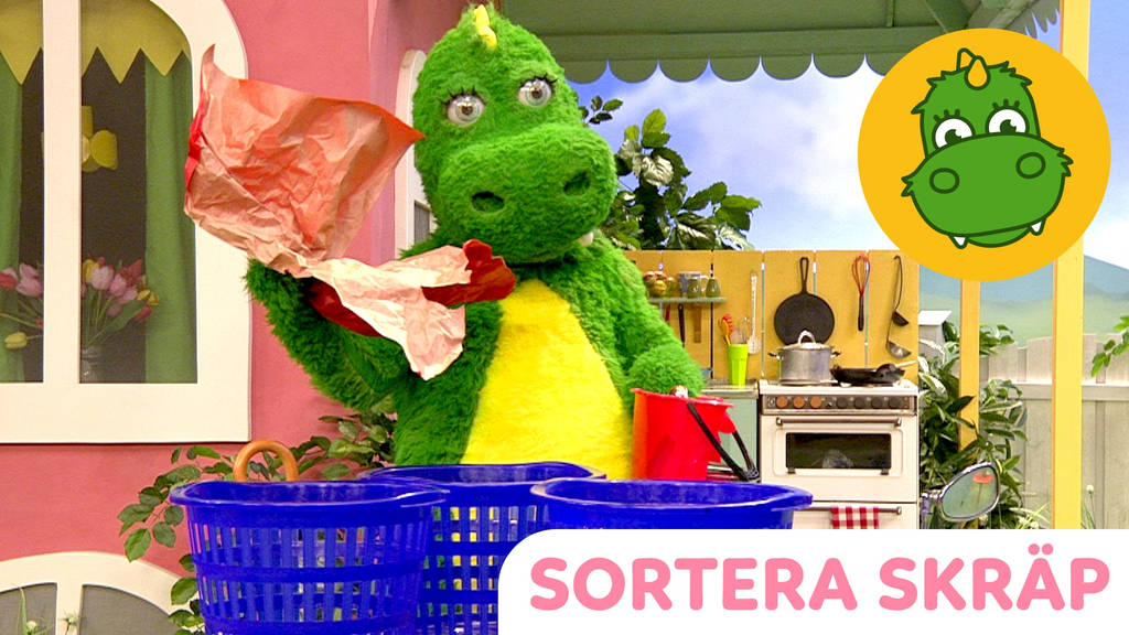Bolibompa: Drakens trädgård – Sortera skräp | SVT Play