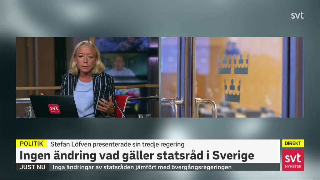 Nyheter Direkt Statsminister Stefan Löfven Presenterar Sin Nya