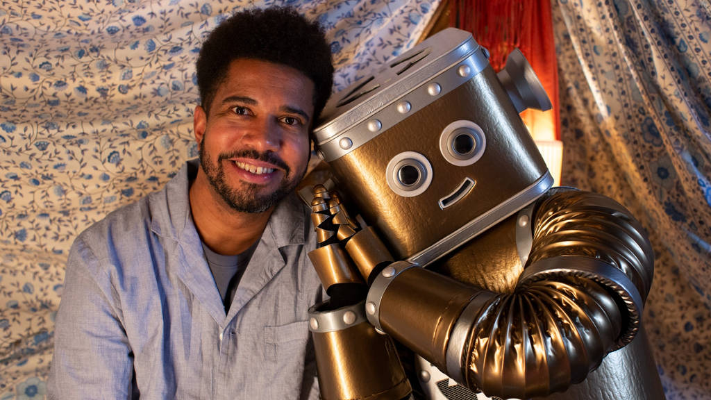 Robbi robot – Robbi robot och Yankho ska sova över | SVT Play