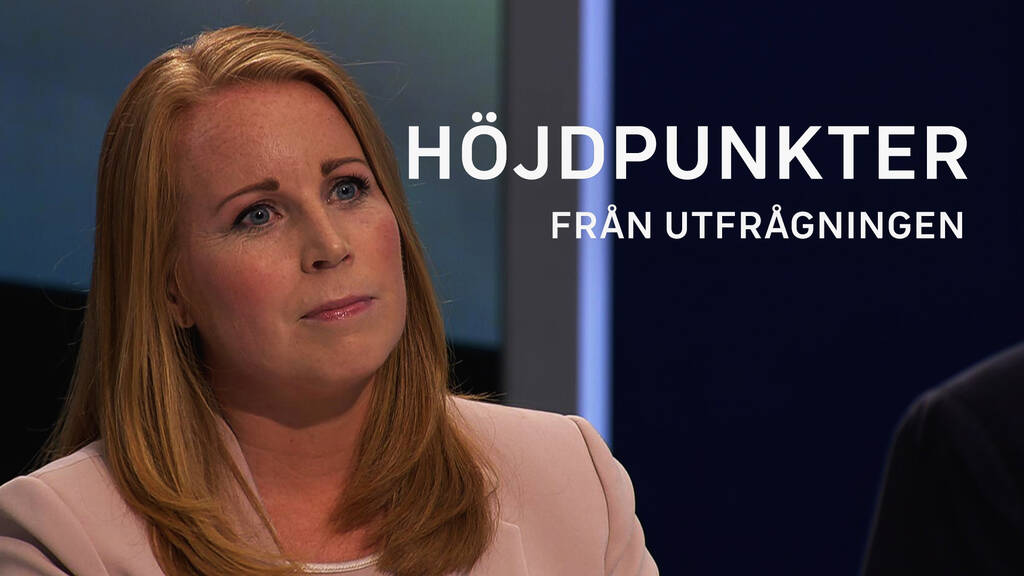 Höjdpunkter Från Utfrågningen Annie Lööf C Svt Play