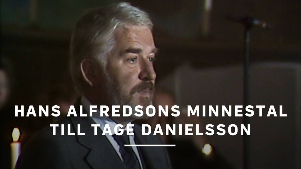 Hans Alfredsons minnestal till Tage Danielsson | SVT Play