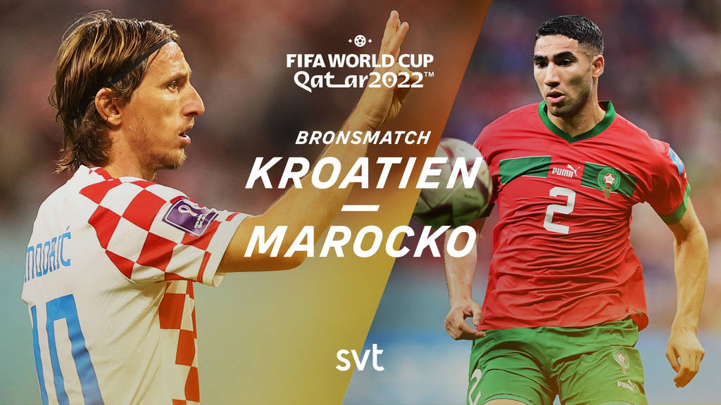 FIFA Fotbolls-VM 2022 – Bronsmatch: Kroatien-Marocko | SVT Play