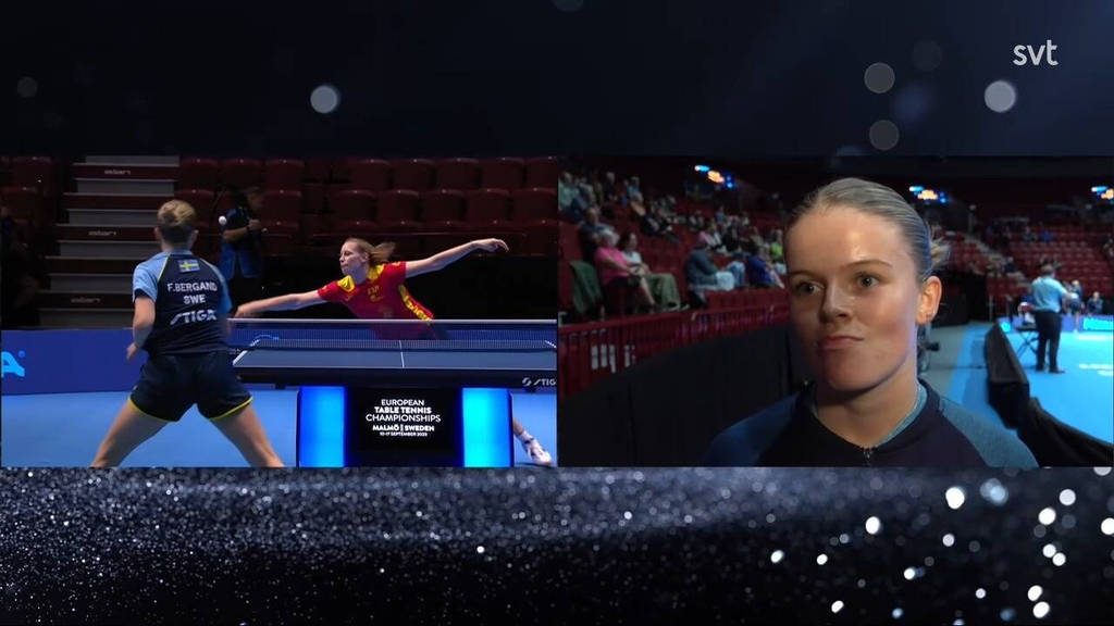 Bordtennis: Lag-EM – Sverige-Spanien, damer – Intervju med Filippa ...