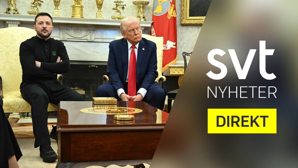 SVT Nyheter Direkt – Starka reaktioner efter storbråket i Vita huset ...