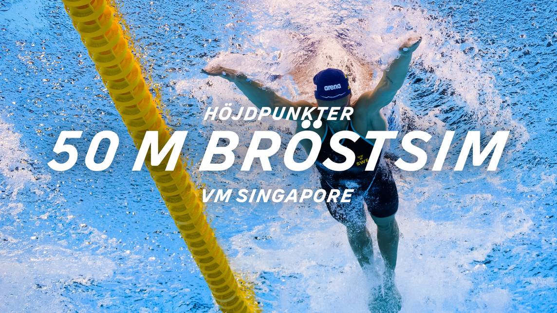 Simning: Höjdpunkter – VM Singapore - Simning: 50 m bröstsim (d) 1/8 ...