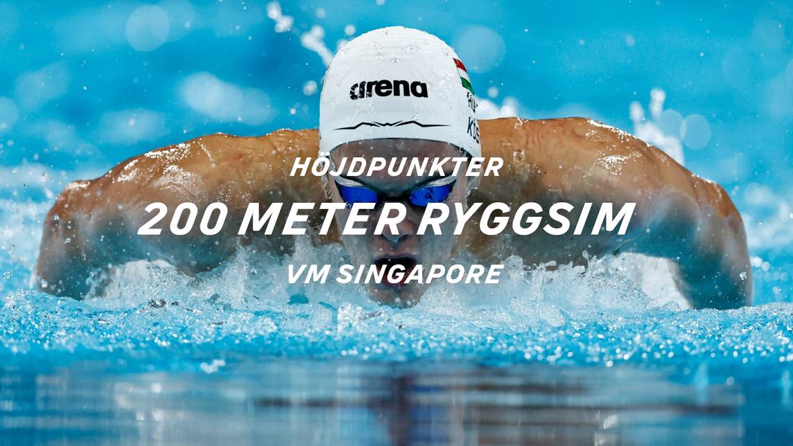 Simning: Höjdpunkter – VM Singapore - Simning: 200 meter ryggsim (h) 1/ ...