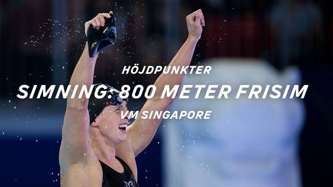 Simning: Höjdpunkter – VM Singapore - Simning: 800 meter frisim (d) 2/8 ...