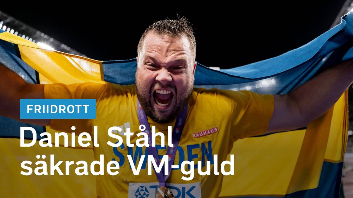 Friidrotts-VM: Höjdpunkter – Daniel Ståhl säkrade VM-guld | SVT Play