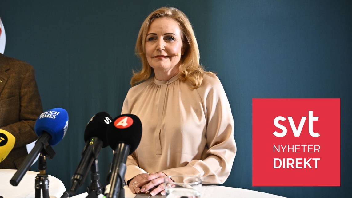 SVT Nyheter Direkt – Centern presenterar förslag till ny partiledare ...