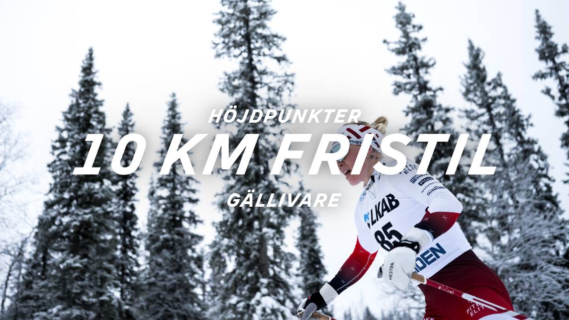 Längdskidor: Höjdpunkter – 10 km fristil 23/11 | SVT Play