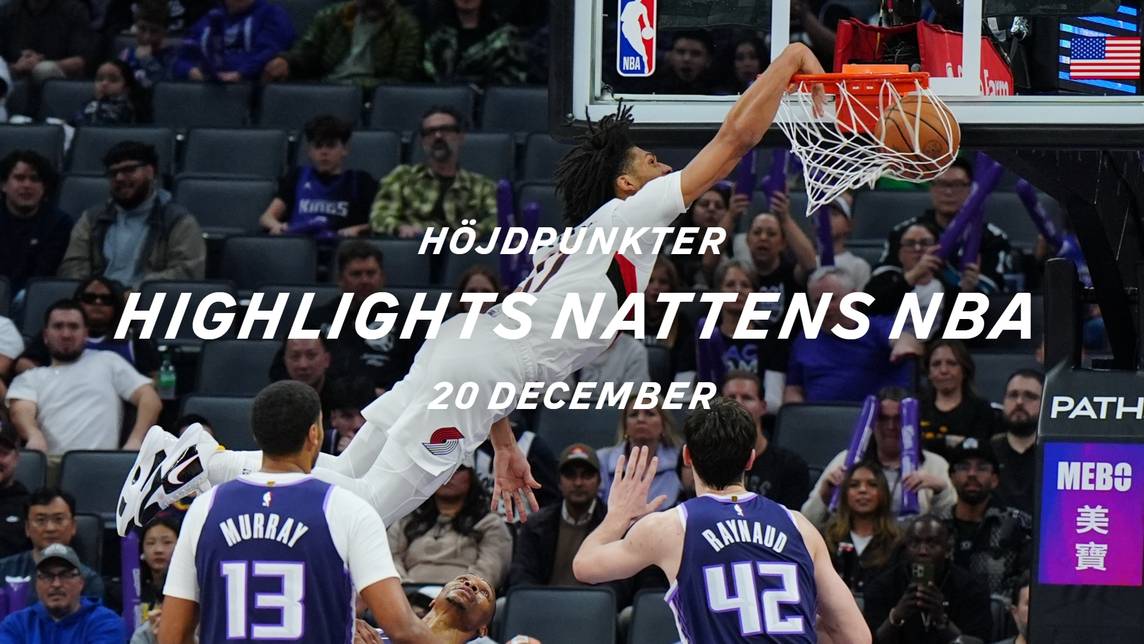 NBA: Höjdpunkter – 20 december: Highlights nattens NBA | SVT Play