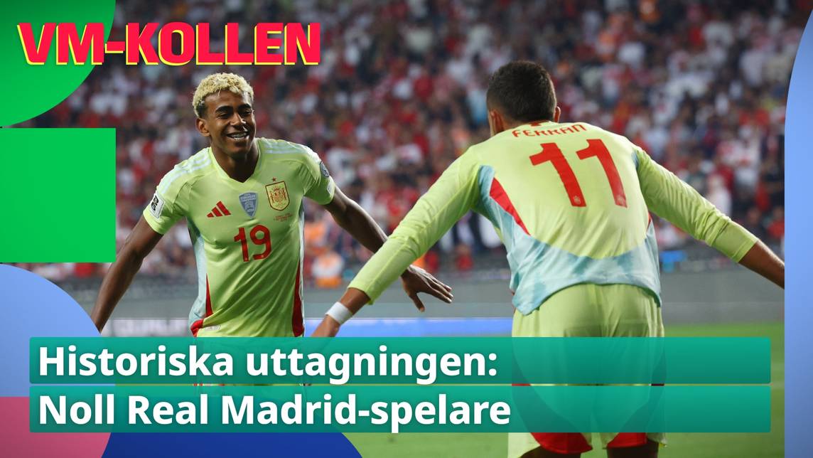 VM-kollen – Historiska beskedet – tagit ut noll Real Madrid-spelare ...