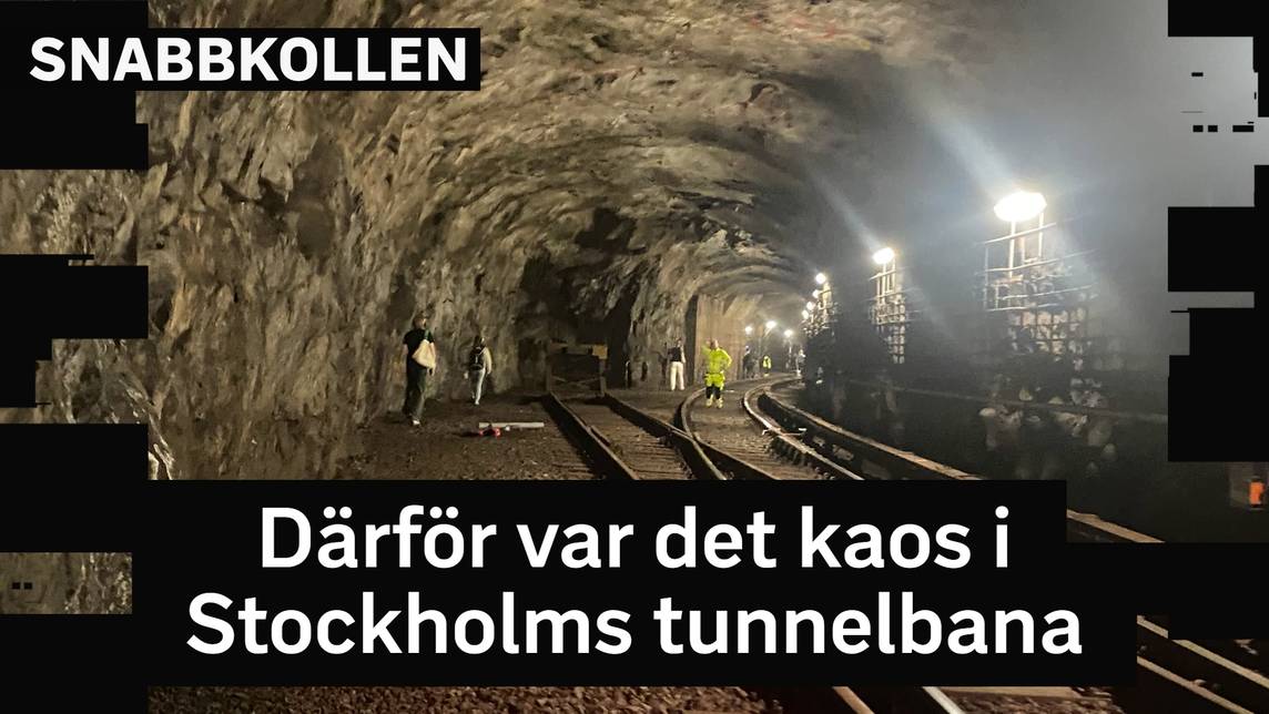 Snabbkollen – Därför var det kaos i Stockholms tunnelbana | SVT Play