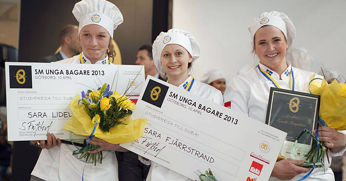 Kullor på prispallen i SM för unga bagare | SVT Nyheter