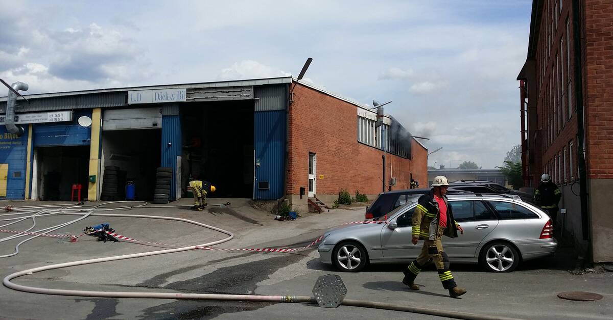 Brand På Industriområde Svt Nyheter