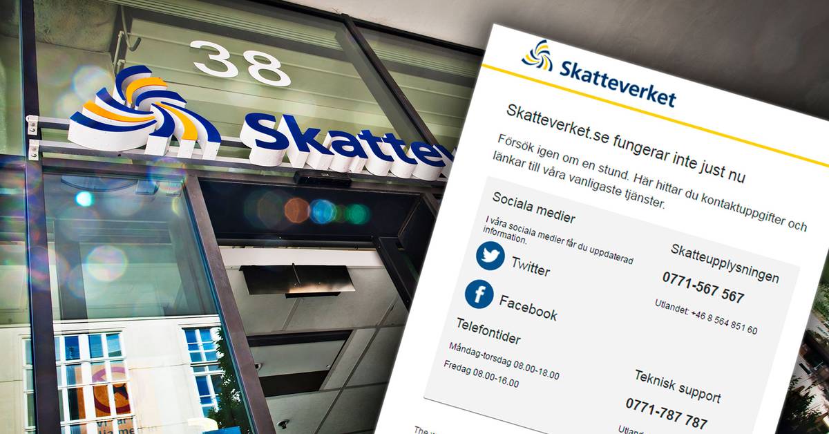 Skatteverkets hemsida ligger nere | SVT Nyheter