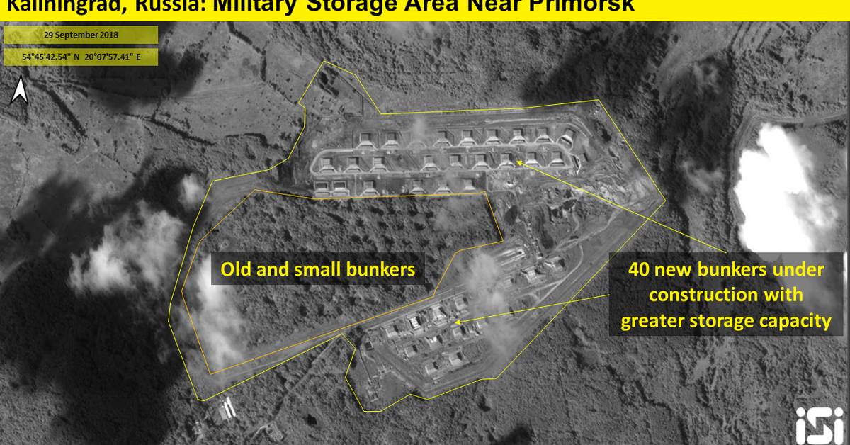 Nya satellitbilder av rysk militär uppbyggnad i Kaliningrad | SVT Nyheter