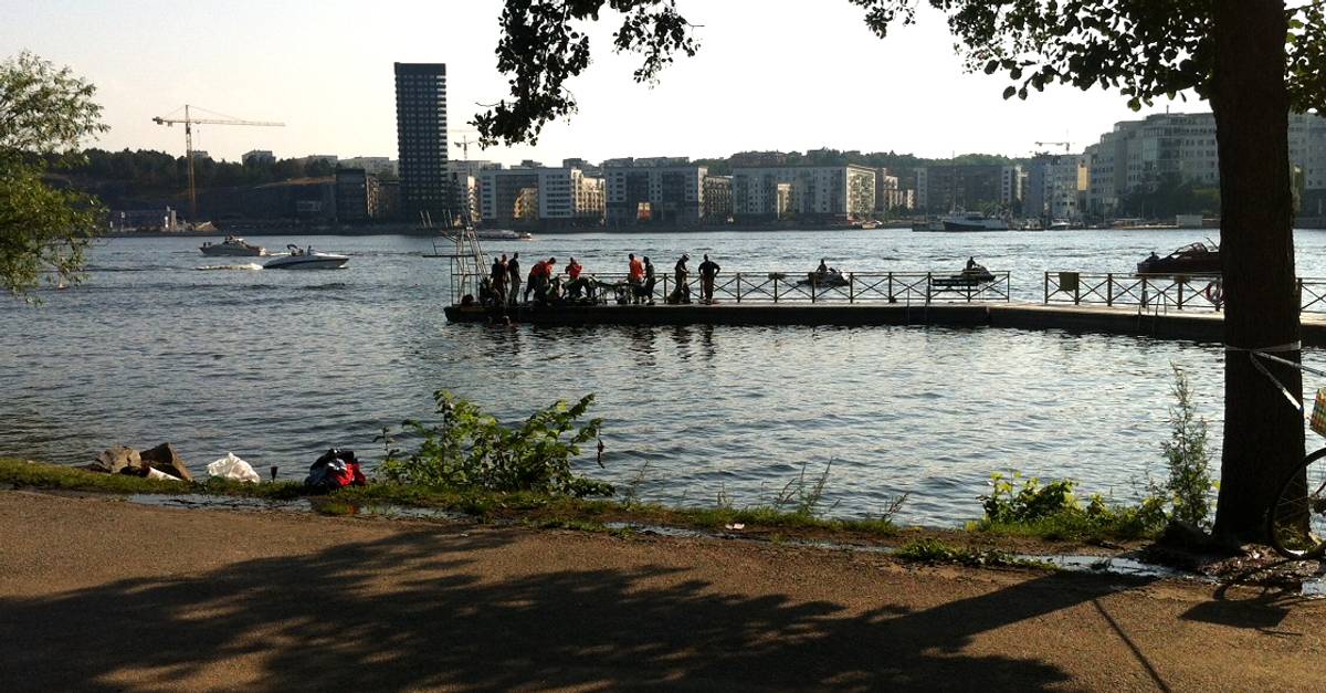 Hopptornet vid Tanto sattes i brand | SVT Nyheter