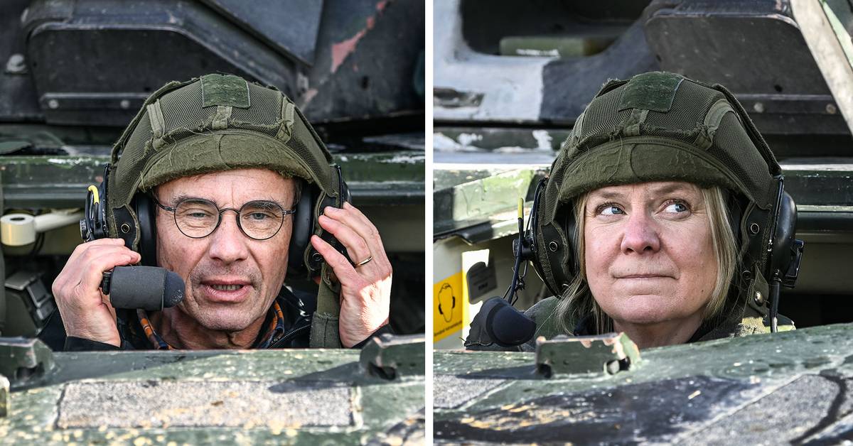 Andersson och Kristersson besöker Natoövning i Norge | SVT Nyheter