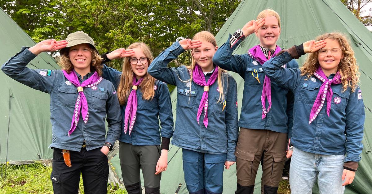 Scoutläger utanför Skärstad lockar 350 unga scouter | SVT Nyheter
