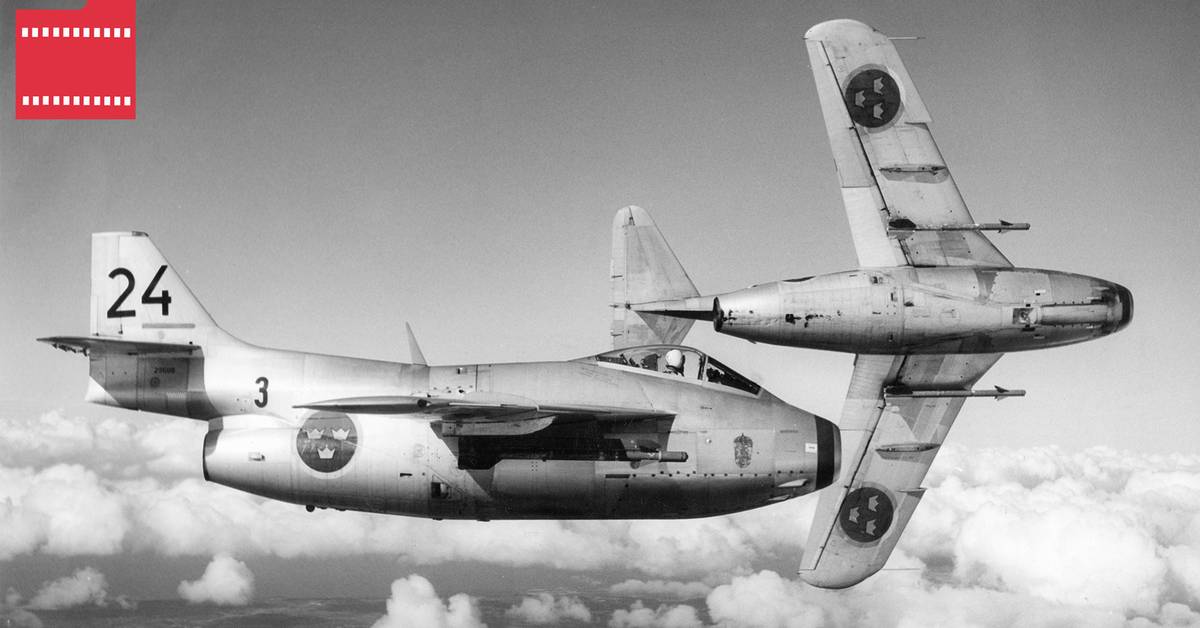 Från arkivet: Klassiska svenska stridsflygplan | SVT Nyheter