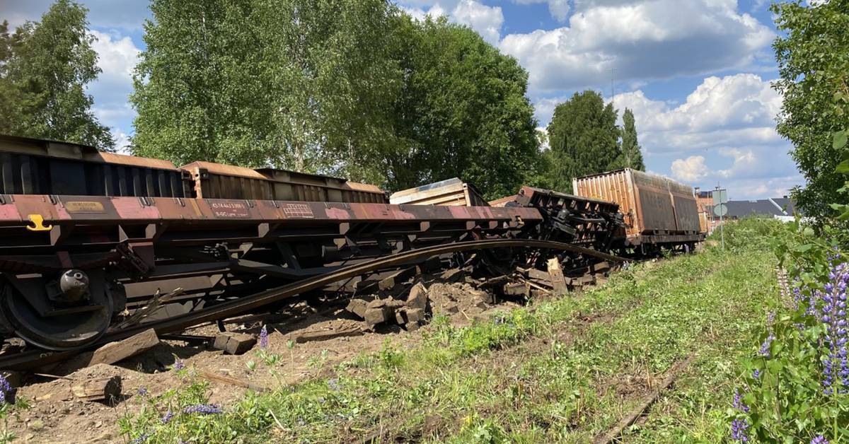Tåg spårade ur i Vansbro | SVT Nyheter