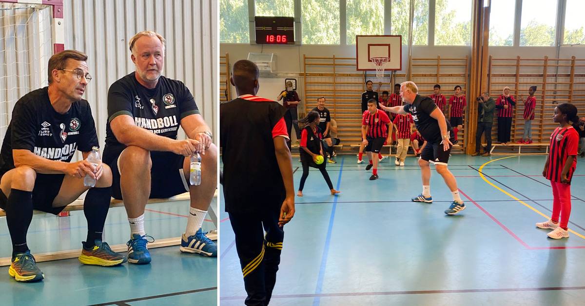 Pehrson (L) och Kristersson (M) i Örebro – för att spela handboll | SVT ...