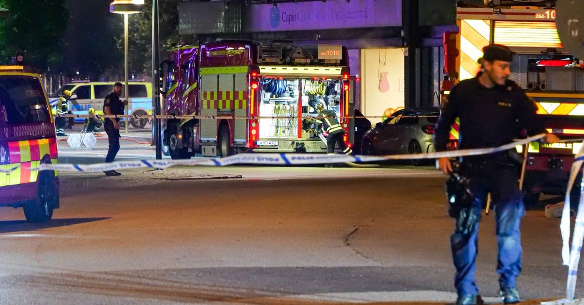 Explosion i källare – skadad man gripen | SVT Nyheter