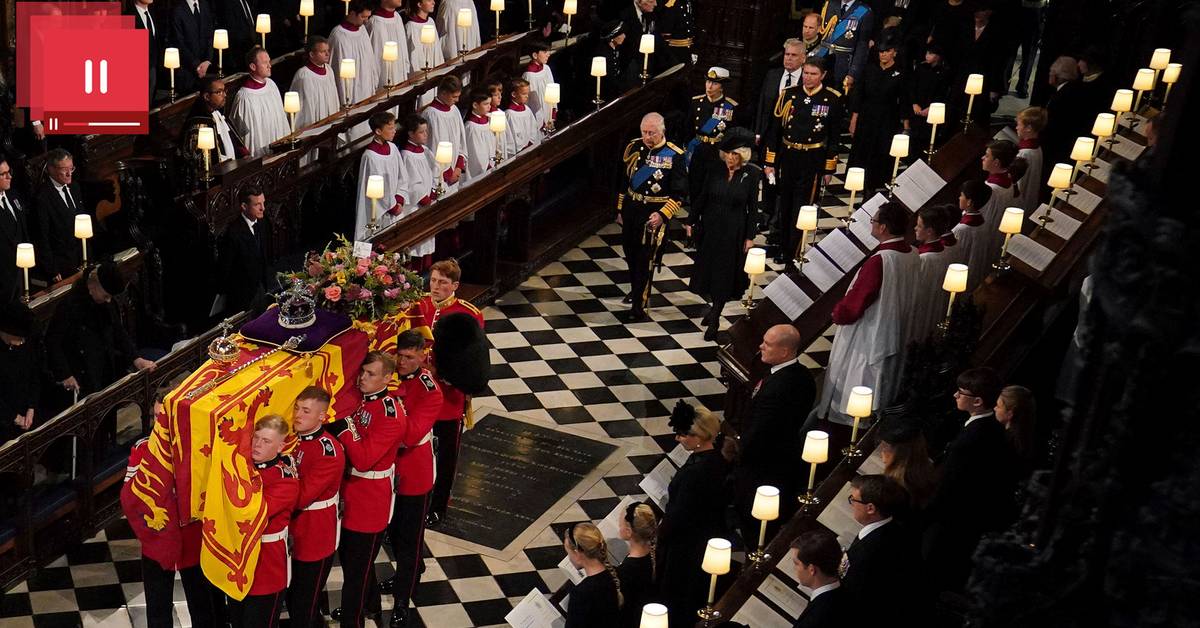 Bild för bild: Så gick drottningens begravning till | SVT Nyheter