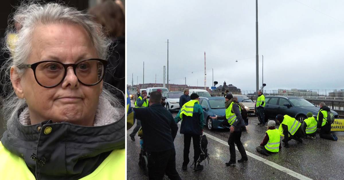 Limmade fast sig på E4 – tolv klimataktivister döms för sabotage | SVT ...