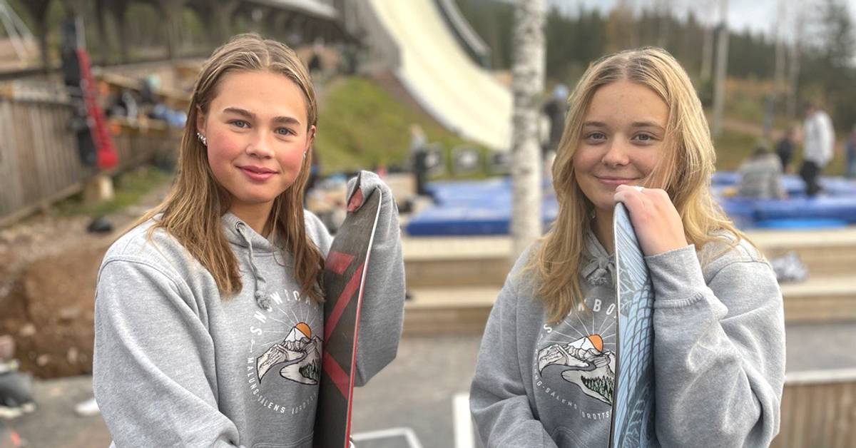 Eleverna Lova och Leia går på snowboardgymnasiet i Malung: ”Trivs ...