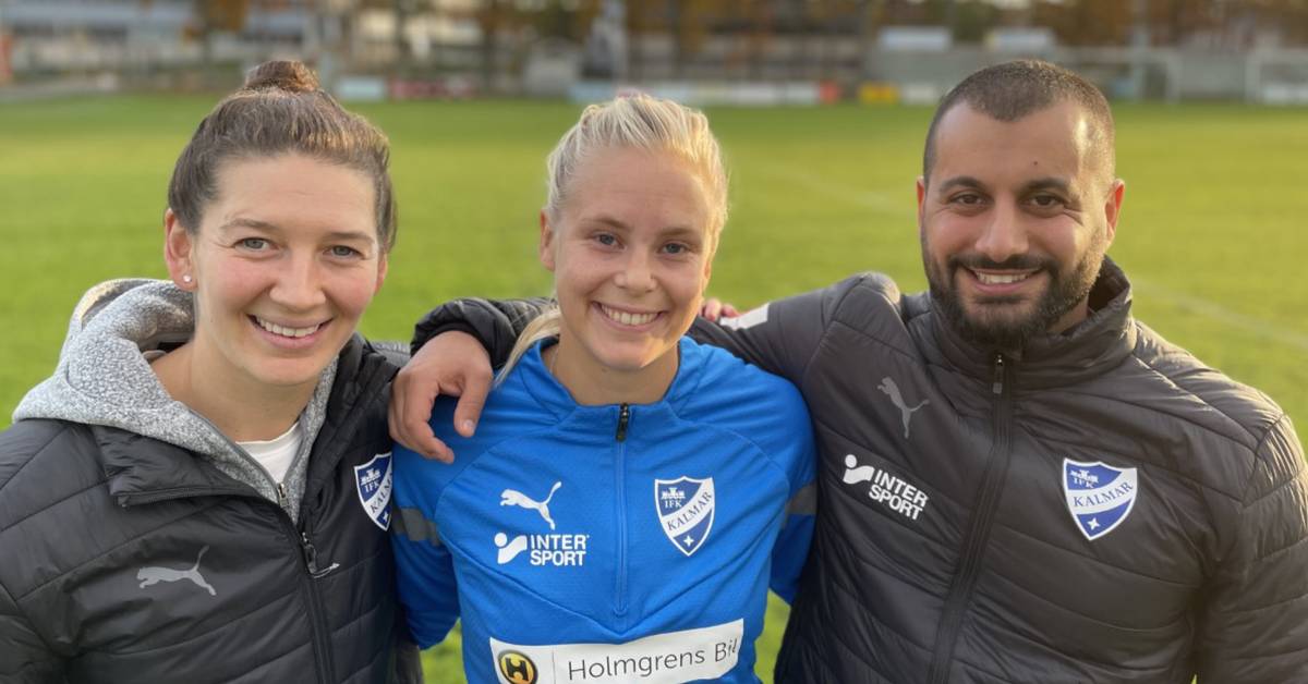 IFK Kalmar pustar ut efter säkrad plats i damallsvenskan | SVT Nyheter
