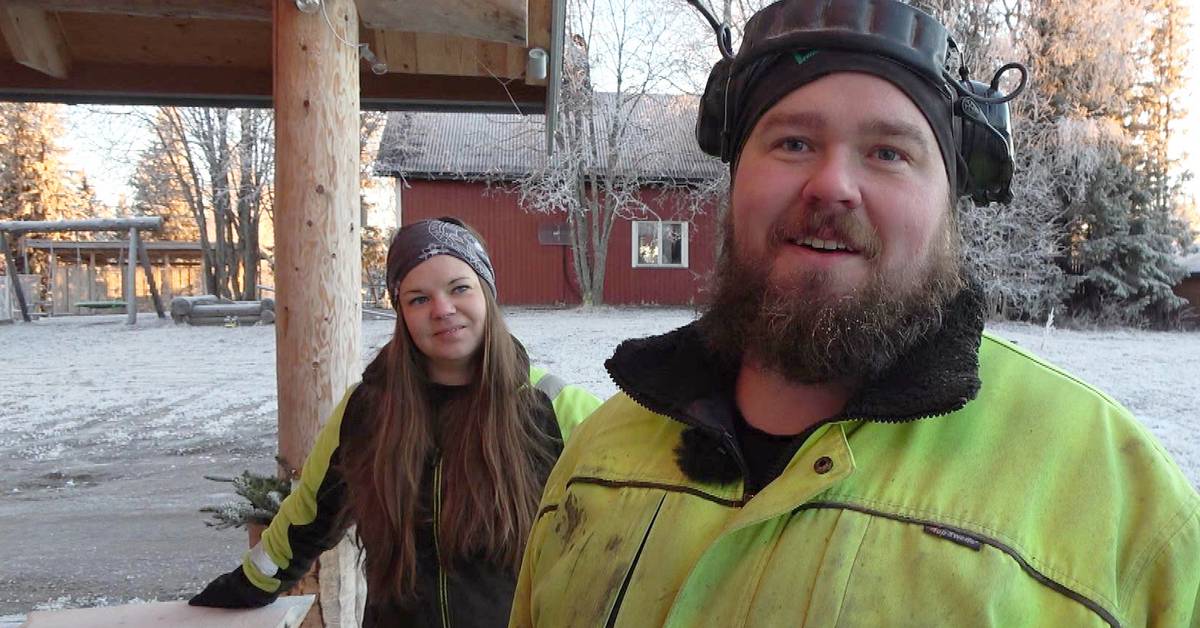 Jimmy och Marina i Dikanäs timrar hus – startade familjeföretag ...
