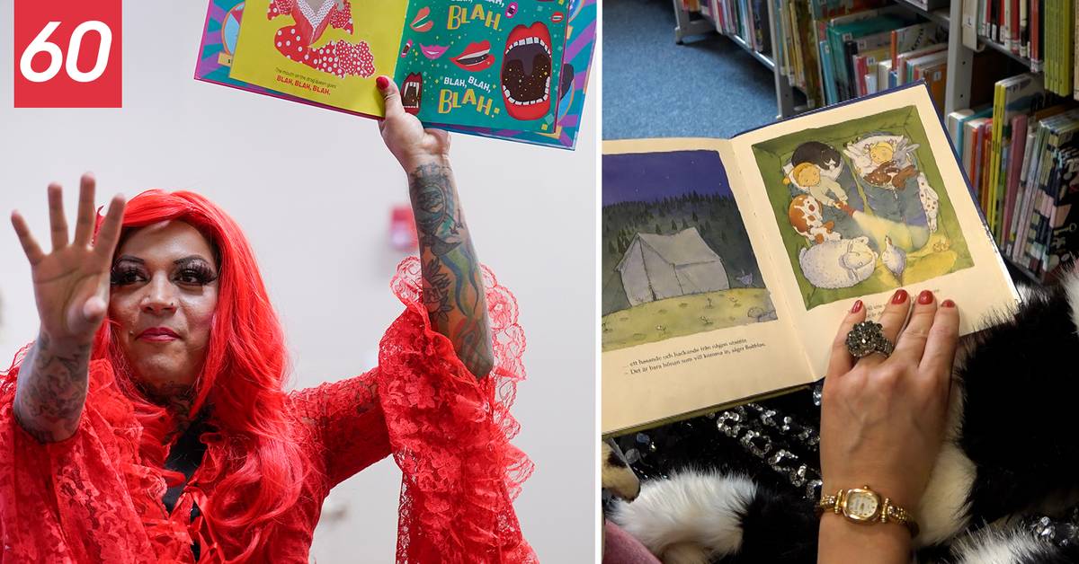 Därför läser dragshowartister sagor för barn | SVT Nyheter