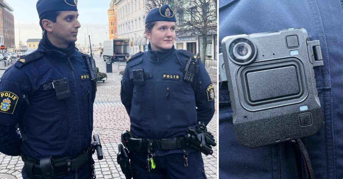 Poliser i yttre tjänst i nordvästra Skåne bär kroppskameror | SVT Nyheter