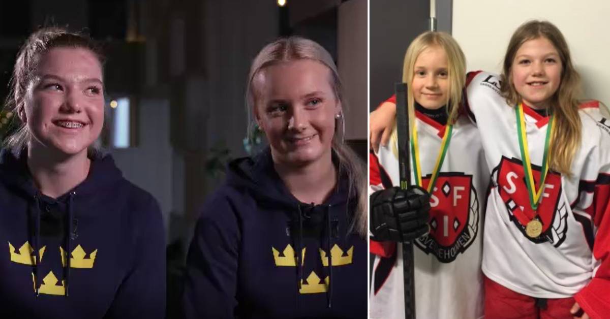 Barndomskompisarna Ebba Hedqvist och Mira Hallin spelar JVM ihop | SVT ...