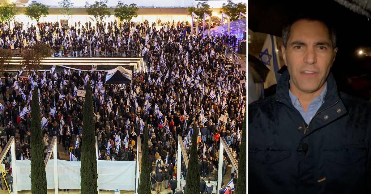 Stora regeringskritiska demonstrationer väntas i Israel | SVT Nyheter