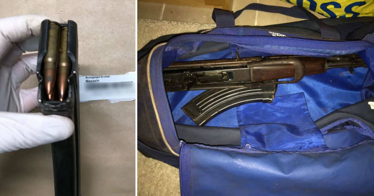 Skulle storstäda sonens garderob – hittade en automatkarbin | SVT Nyheter