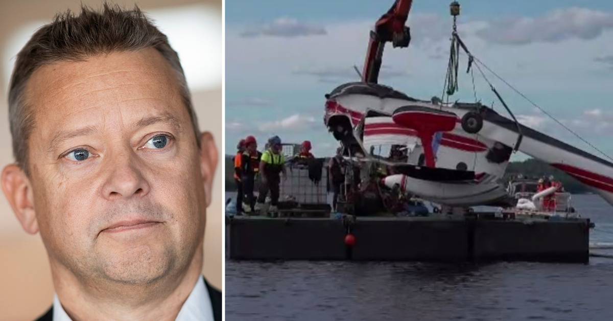 Flygkraschen i Siljan: Flygplanet slog runt framlänges i vattnet | SVT ...